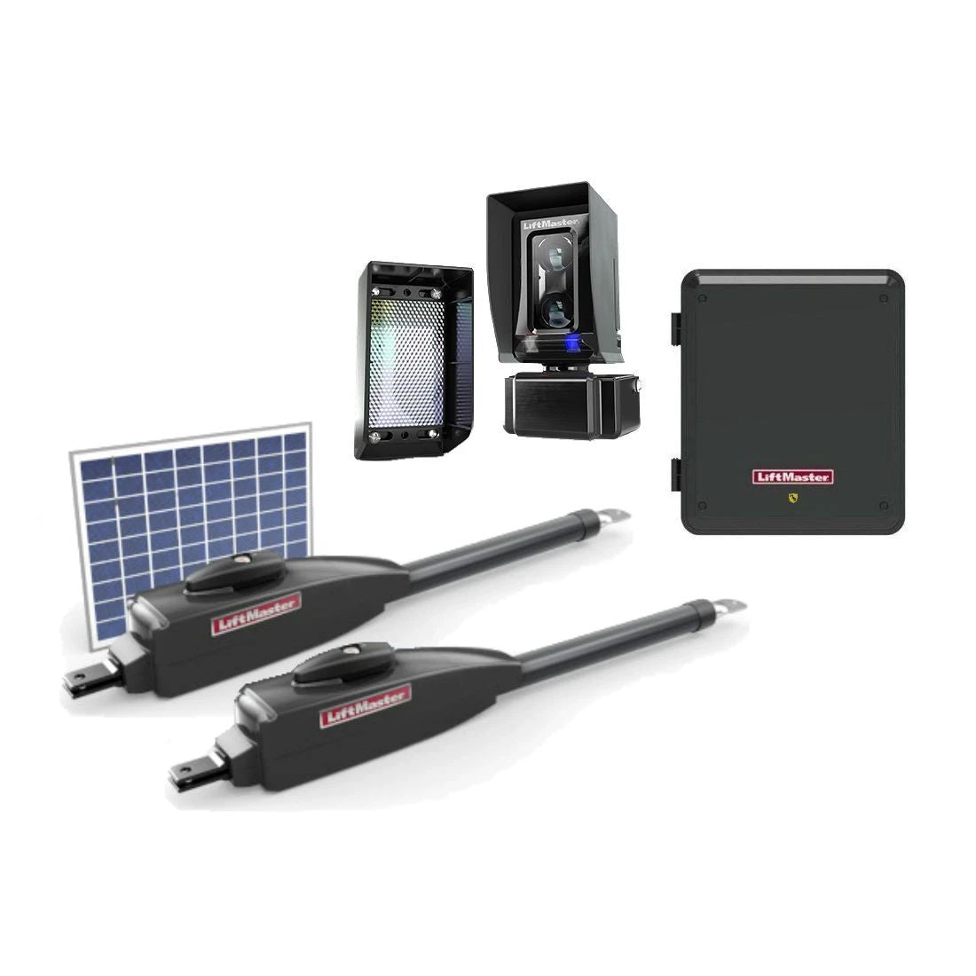 Liftmaster LA412XL20W Dual with XL Control Panel, and 20 Watt Solar Pa ...