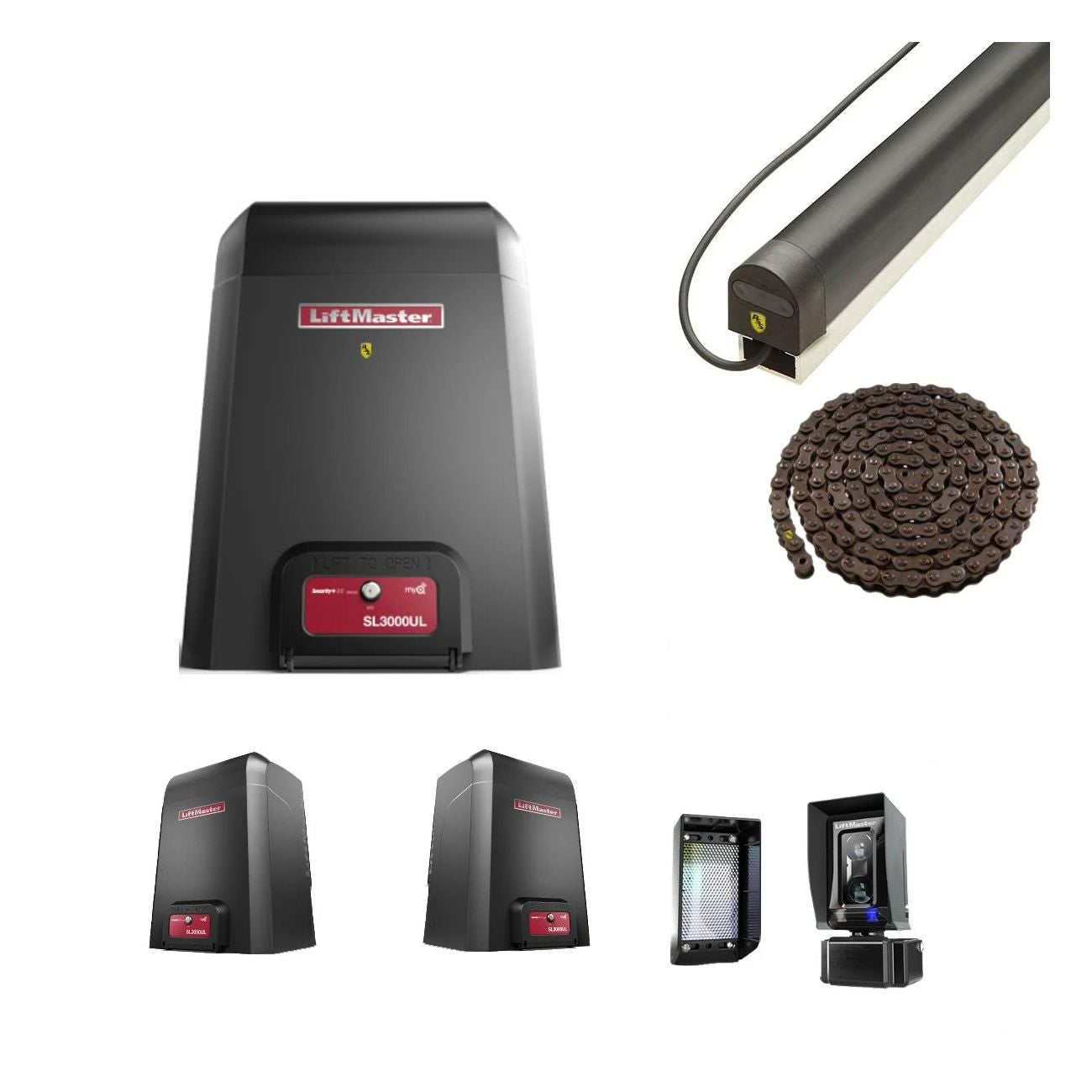 Liftmaster SL3000101UL 1HP AC High Traffic Commercial Slide Gate Opera ...